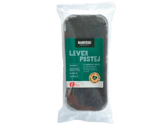 Leverpostej af gris m. 30% grønt 500 g - Hanegal Pro